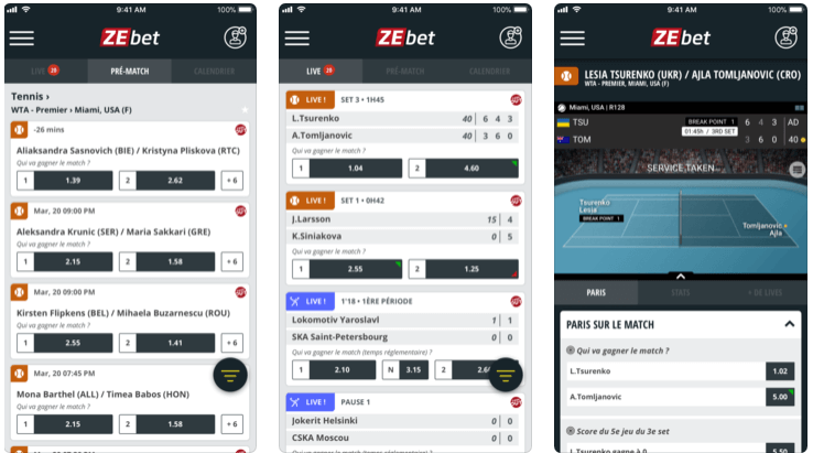 ZEbet mobile : l'application pour iPhone et Android - Guide du pari