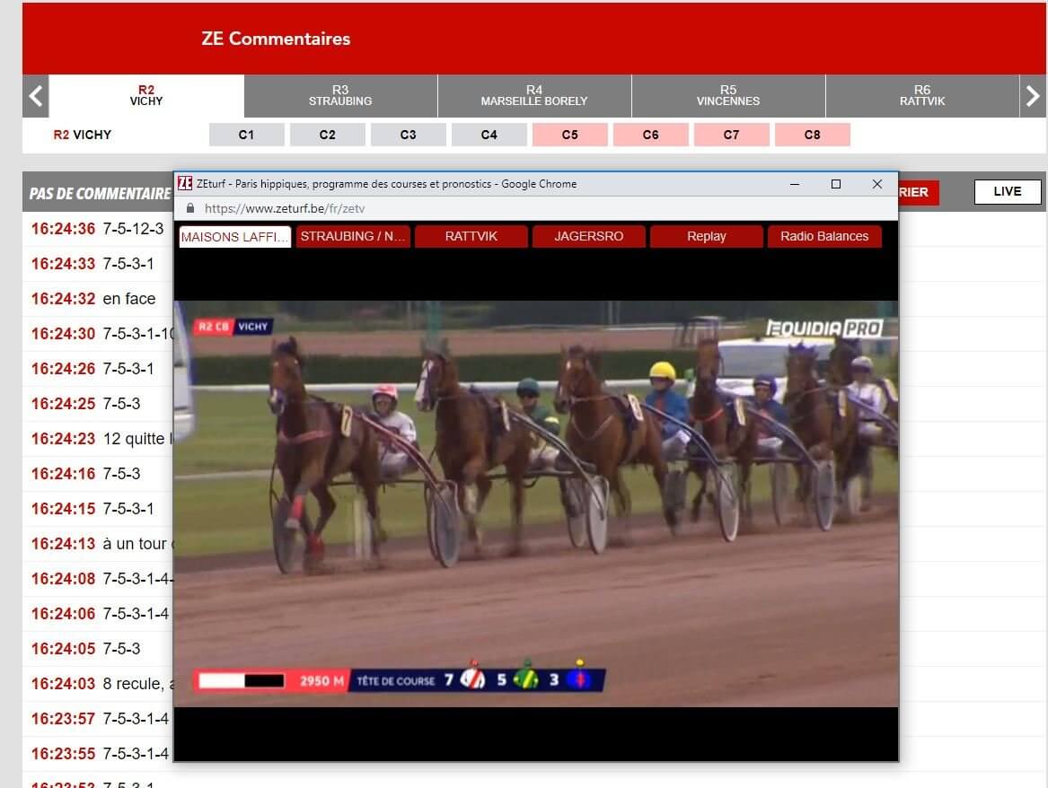 Suivre les courses de chevaux en direct sur Zeturf - Guide du pari