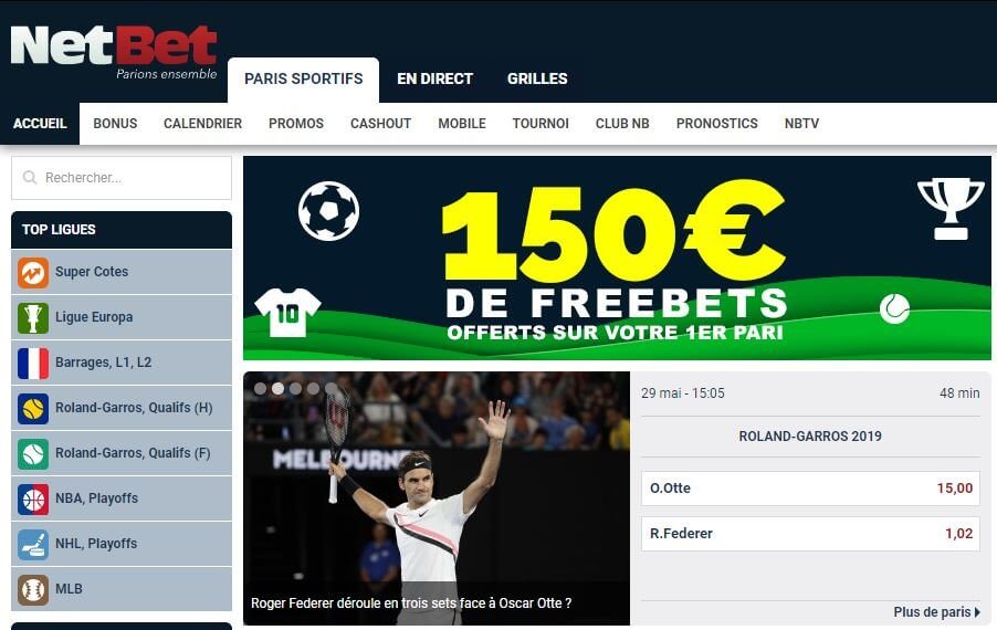 Bonus Netbet 2021 : 150€ offerts à l'inscription - Guide du pari