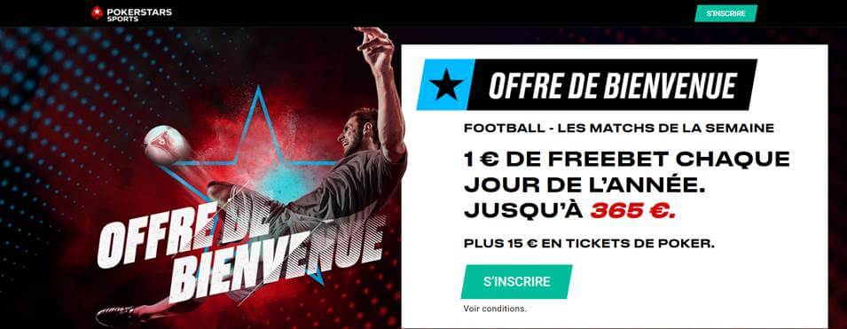 Code promo Pokerstars Sport septembre 2022 : jusqu'à 365€ offerts
